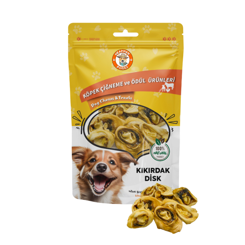 Kıkırdak Disk 200 Gram – Cow Ears Strips – Pati Gurme